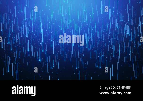 4K 3D Abstract Blue shining glitter particles 2024 Animation New Motion Background. Light flare ...