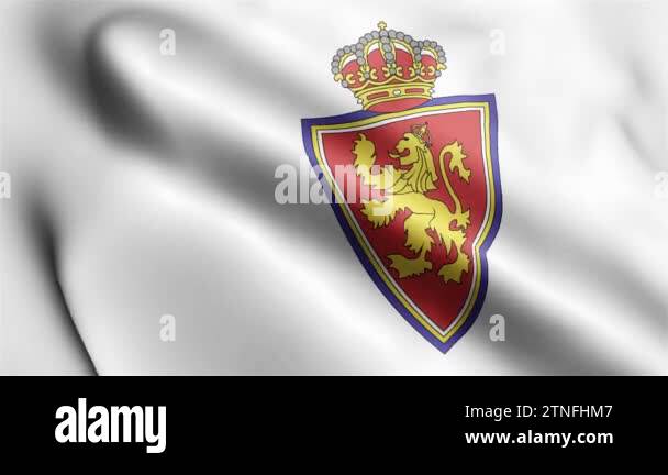 real-zaragoza Flag video waving in wind. real-zaragoza Flag Wave Loop ...
