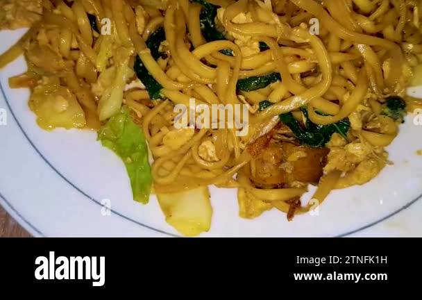 Mie goreng Jawa, traditional javanese fried noodle sweet and savory ...
