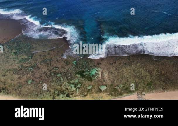 Drone footage. Aerial view of beach as main subject in Philippines ...