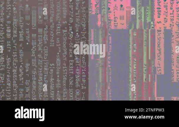 Vertical video. Data error. Digital glitch. Computer virus. Colorful ...