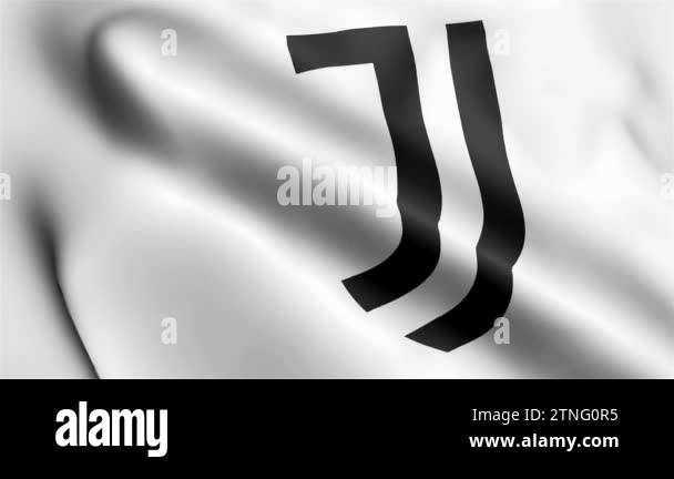 Juventus Flag video waving in wind. Juventus Flag Wave Loop waving in ...