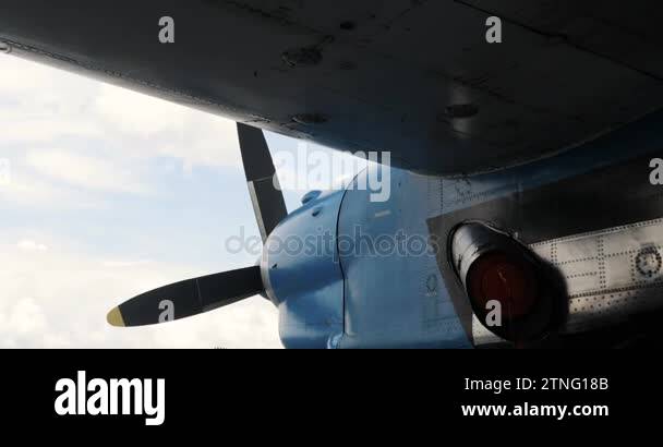 Airplane Ignition and Propeller. Jet Engine. Detail of jet engine Stock ...