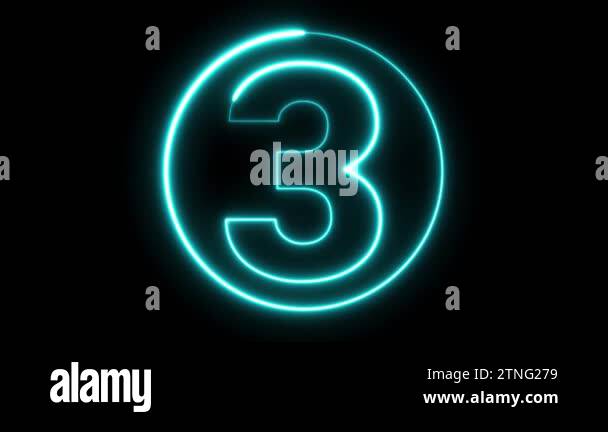 number neon number display animation 12345678910 neon style animation ...