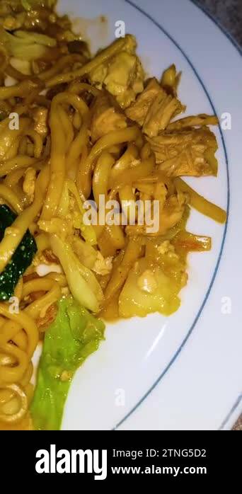 Mie goreng Jawa, traditional javanese fried noodle sweet and savory ...