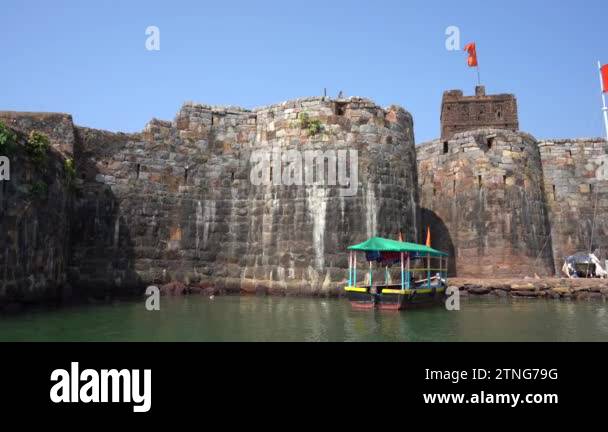 Sindhudurg Fort built by Chhatrapati Shivaji Maharaj in the center of ...