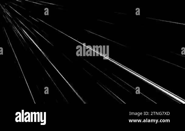 Anime speed line background animation on black. Comic Light Speed Lines ...