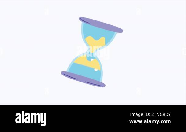 hourglass sand timer counter animation 4k video animated Stock Video ...