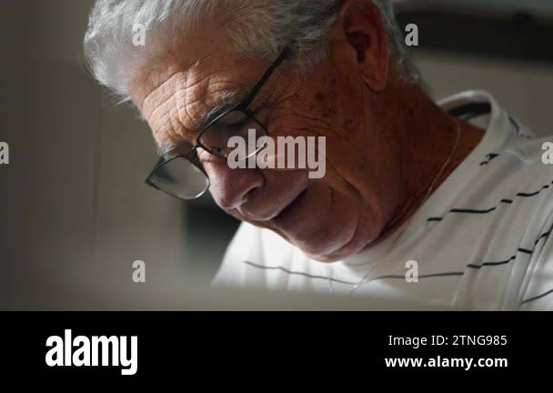 Elderly man senior alone retired loneliness person old age Stock Videos ...