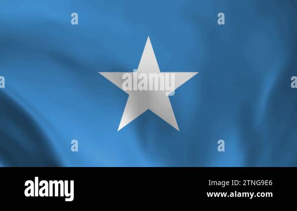 Somalia National Flag. 4K seamless loop animation of the Somalia flag ...
