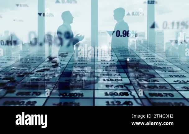 Corporate Business Finance Data Charts Infographic Animation Background ...