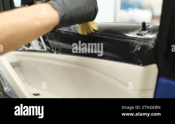 Dry cleaning of the interior of expensive cars, car wash, deep cleaning ...