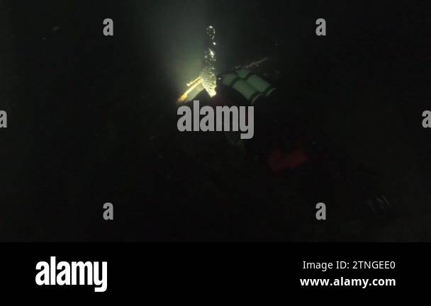 Slow motion video on shipwreck swedish ferryZenobia. Wreck diving ...