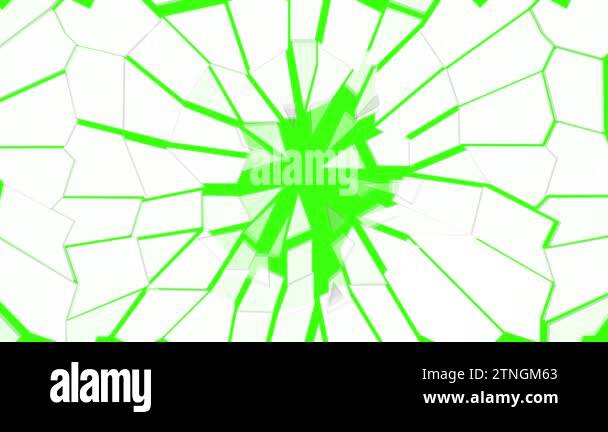 4K animation of broken glass and flying shards (for transitions Stock ...