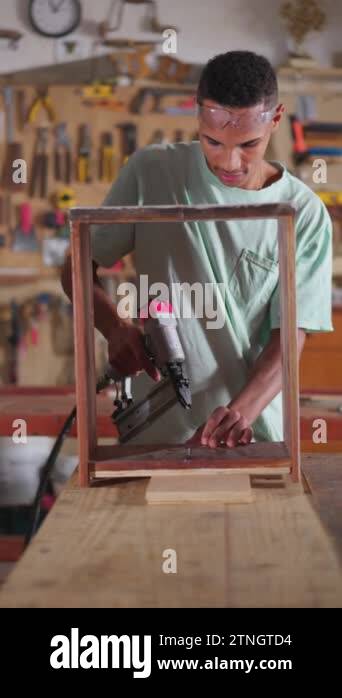An apprentice carpenter vertical Stock Videos & Footage - HD and 4K ...