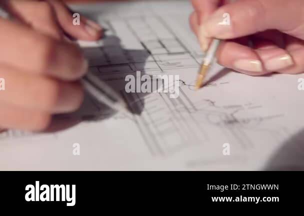 Drawing plans Stock Videos & Footage - HD and 4K Video Clips - Alamy