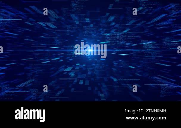 Future technology Big data background. Data funnel ai network. Quantum ...