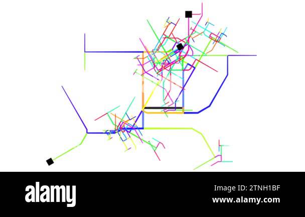 Subway underground transport system map Stock Videos & Footage - HD and ...