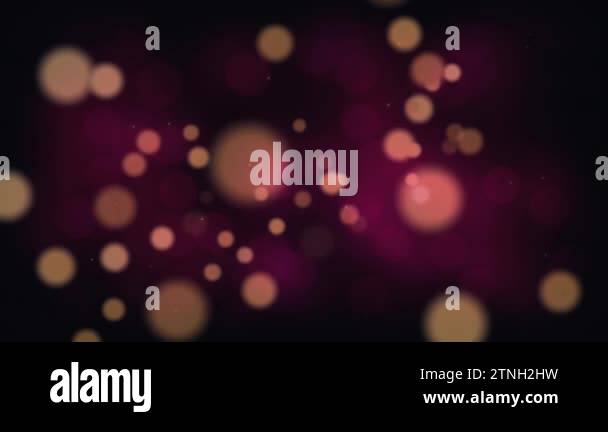 Animation of glowing spots of lights pattern moving over black ...