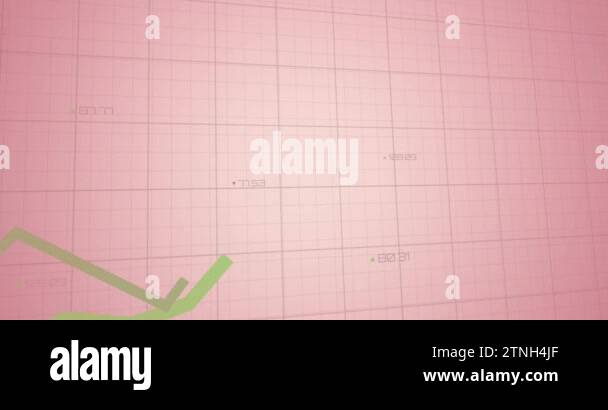 Animation Of Statistical Data Processing Over Grid Network Against Pink