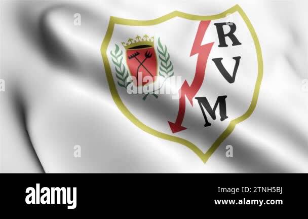 rayo-vallecano Flag video waving in wind. rayo-vallecano Flag Wave Loop ...