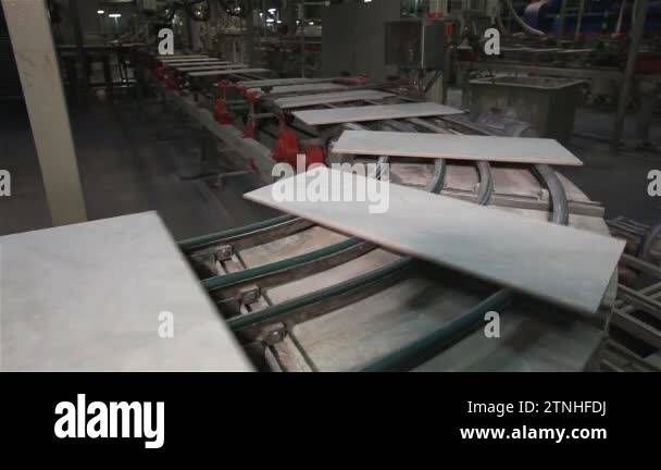 Industrial interior, Interior of a modern factory, processing plant ...