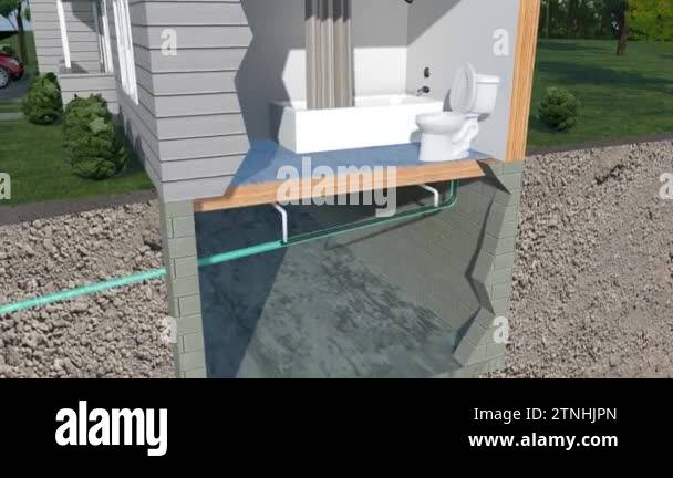 Home drain and sewer system infographic Stock Videos & Footage - HD and ...