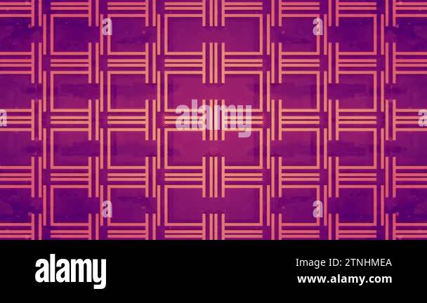 Seamless loop animation of simple geometric pattern on purple ...