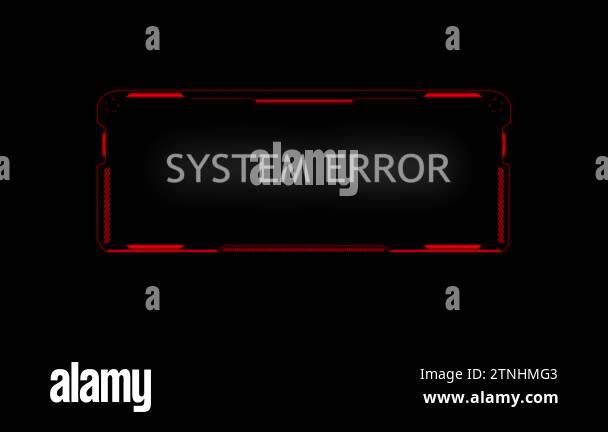 Alert red warning Error Window Pop-up Notification Box message flashing ...