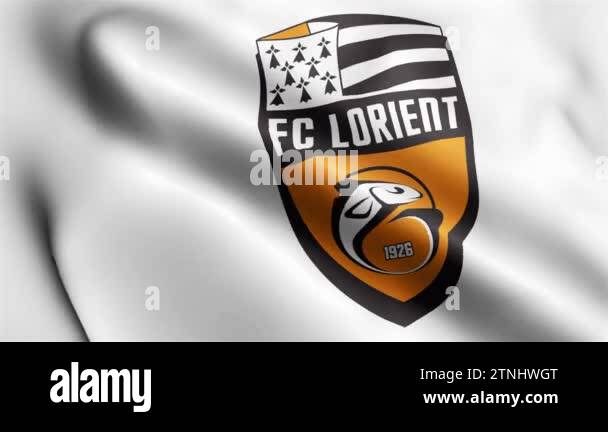 Lorient Flag video waving in wind. Lorient Flag Wave Loop waving in ...