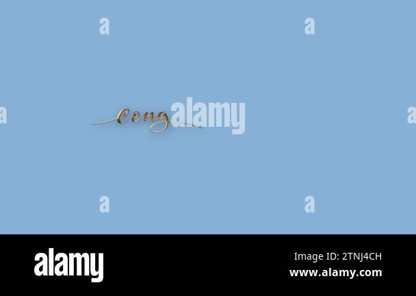 Animation Congratulations Calligraphy. Animation of graduation flying ...