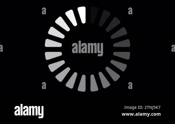 Loading Circle, Video. Loading Animation Icon on Transparent Background ...