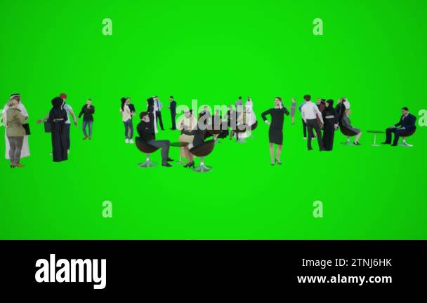 3D animation of the meeting of Europeans and Africans in the cabaret by ...