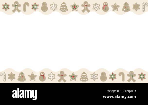 Animated background frame illustration animation of gingerbread man ...