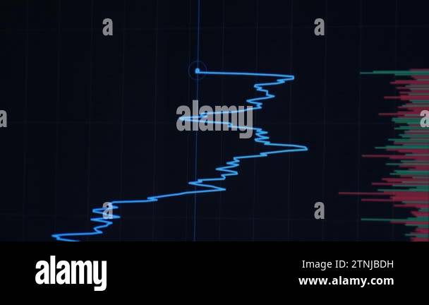 Stock market growth digital financial chart graphs and indicators ...