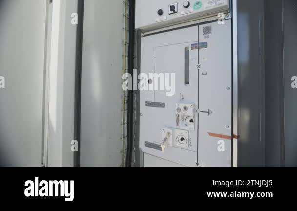 Distribution board of diesel generator. Electrical panel of an ...
