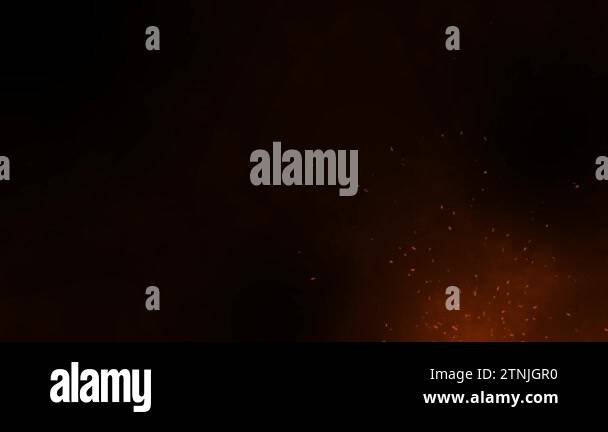 4K 3D Background of Abstract fire ash sparks rising up overlay. chaotic ...