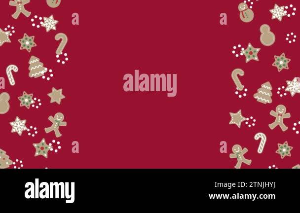 Animated background frame illustration animation of gingerbread man ...