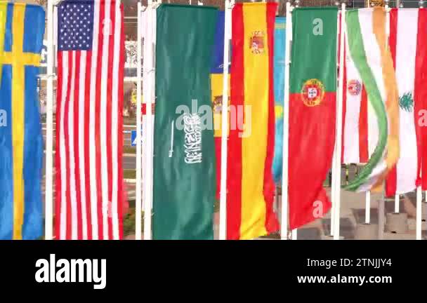 Vertical flags Stock Videos & Footage - HD and 4K Video Clips - Alamy