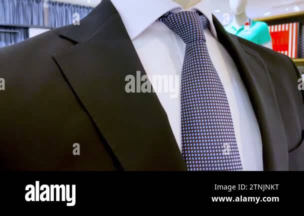 elegant business suit office employee with shirt and tie in a clothing ...