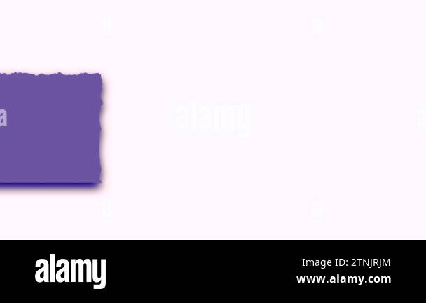 Torn paper strips effect on white background 4k animation concept Stock ...