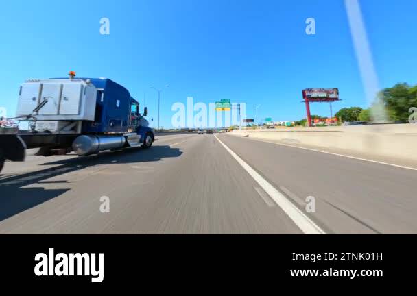 Semi truck 18 wheeler on highway Stock Videos & Footage - HD and 4K ...