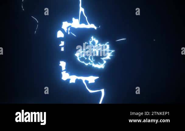 Black placeholder for a square logo that's emanating electricity. Logo ...