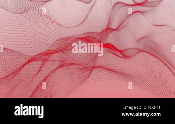 Technology background. Abstract digital particle wave. Futuristic dotted wave. Network ...