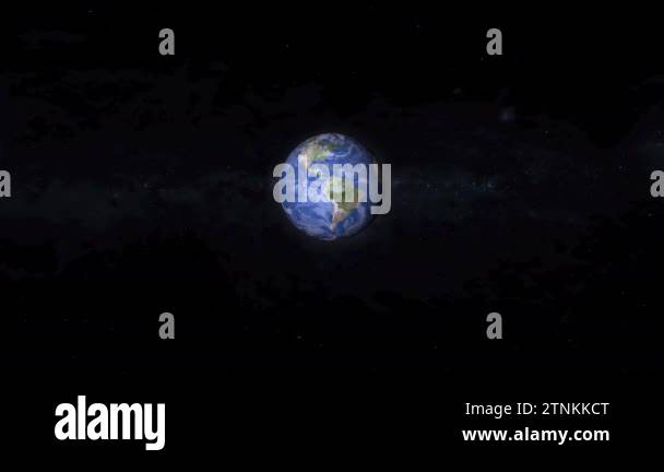 Planet Earth at night 3D rotation seamlessly loop 8K animation ...
