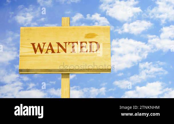 Wanted word Stock Videos & Footage - HD and 4K Video Clips - Alamy