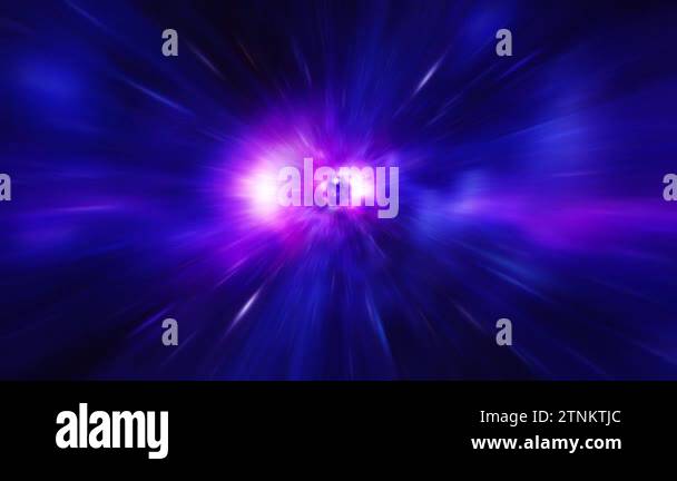 Abstract loop star burst hyper space burst warp tunnel VJ loop ...