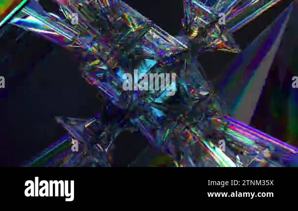 Science fiction concept. A complex technological diamond mechanism ...