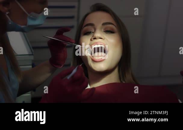 Treating teeth, Checkup teeth, Dental check-up. In effort to identify ...