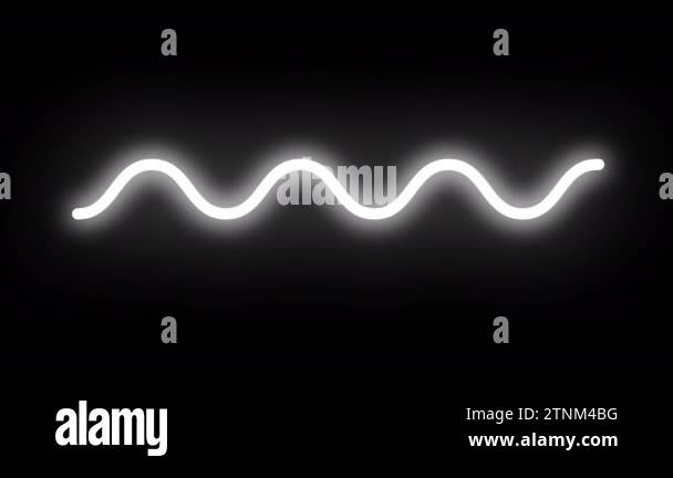 Simple Loopable trendy squiggle line animation in 4K 60 fps high ...